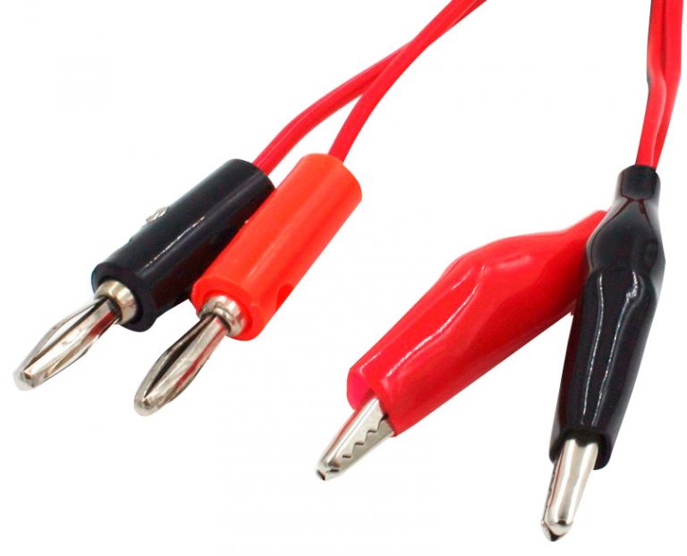 Cabo Teste Garra Jacaré - para Multímetro e Fonte de Alimentação ...