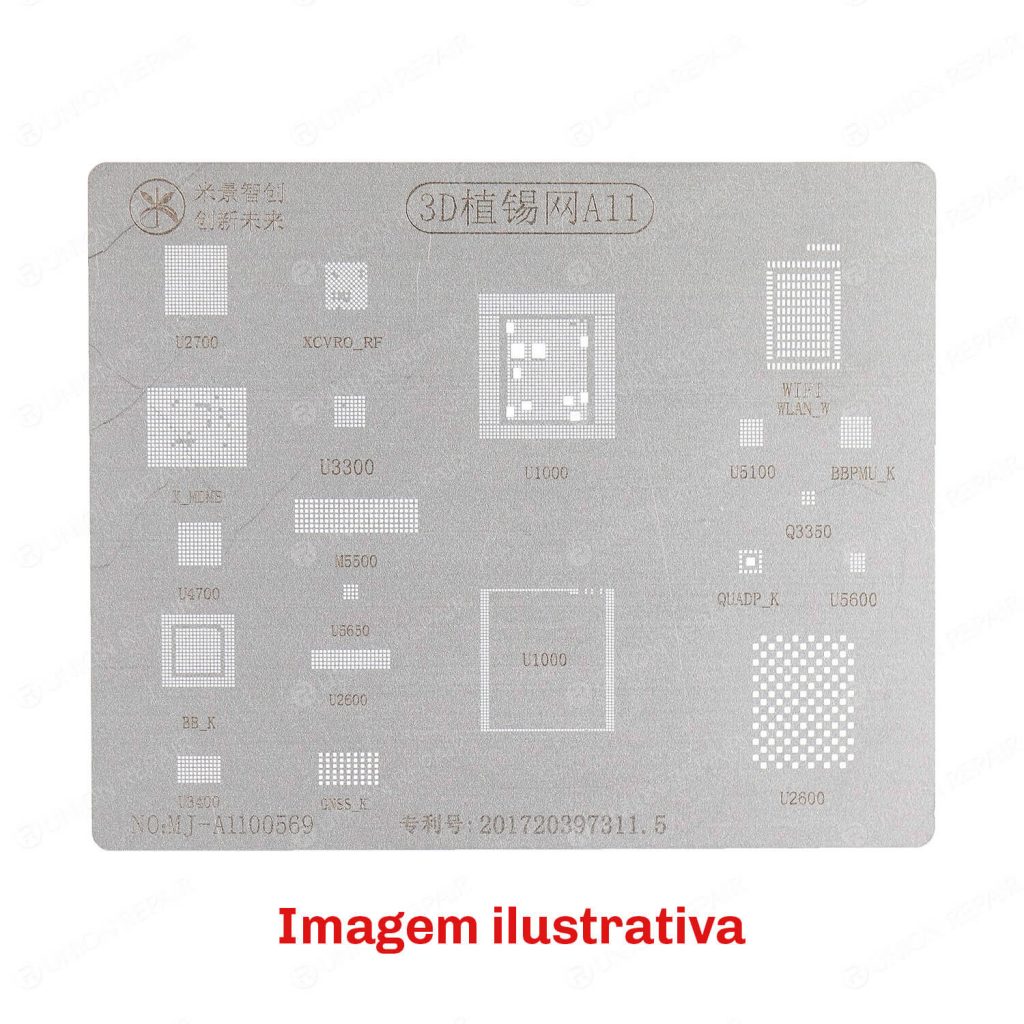 Stencil 3D de Retrabalho CPU A11 - Griffin - PY