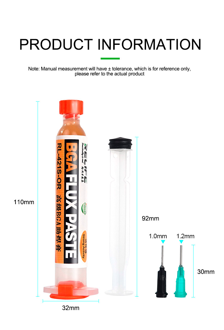 Fluxo em Pasta RL-421S-OR BGA Relife Avançado - Griffin - PY