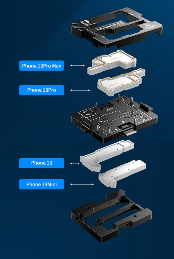 Estrutura de Teste em Camadas de Placa-Mãe para iPhone 13, Mini, Pro e ...