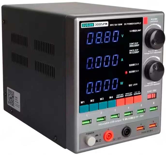 3005PM Fonte de Alimentação 30V, 5A Ajustável - Sugon - Griffin - PY
